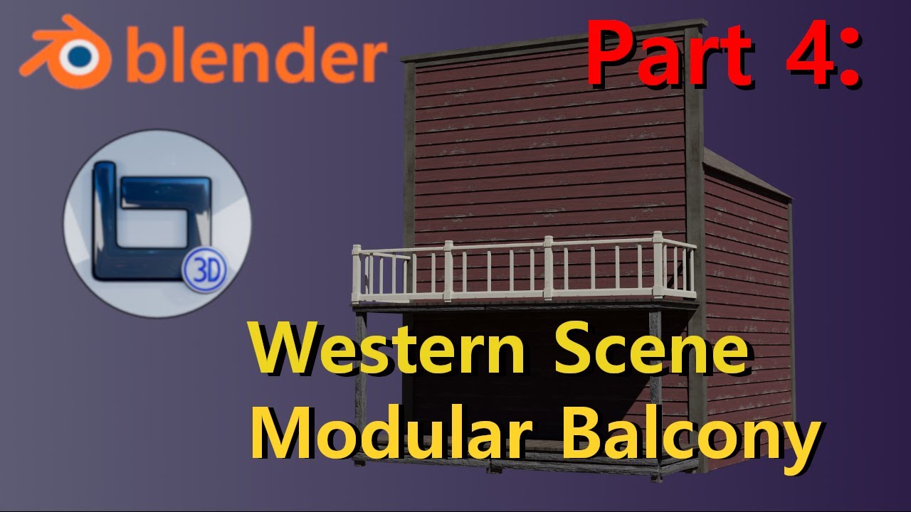 Creating A Western Scene In Blender. 03: Modular Buildings – Roofs ...
